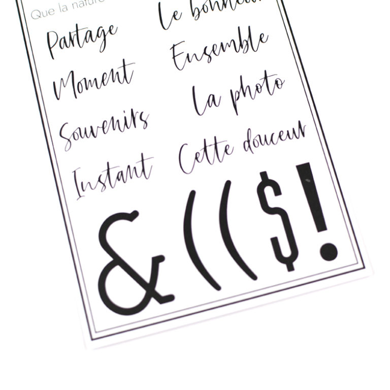 Etiquettes à découper "Mots" En hiver - Celmascrap